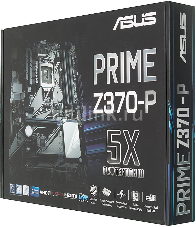Характеристики Материнская плата ASUS PRIME Z370-P, LGA 1151v2, Intel ...