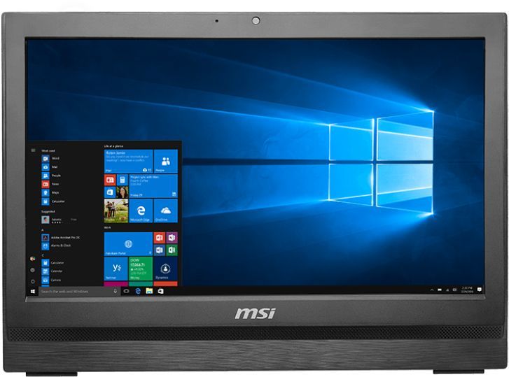 Моноблок MSI Pro 20 7M-055RU, 20", Intel Pentium G4560, 4ГБ, 1000ГБ, Intel HD Graphics 610, DVD ...