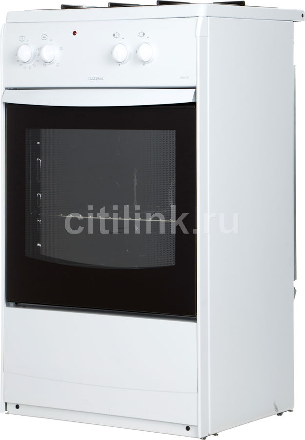 Газовая плита Darina S KM 521 300 W, электрическая духовка, белый ...