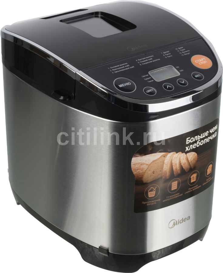 Характеристики Хлебопечь Midea BM-220Q3-SS, серебристый (1064775 ...