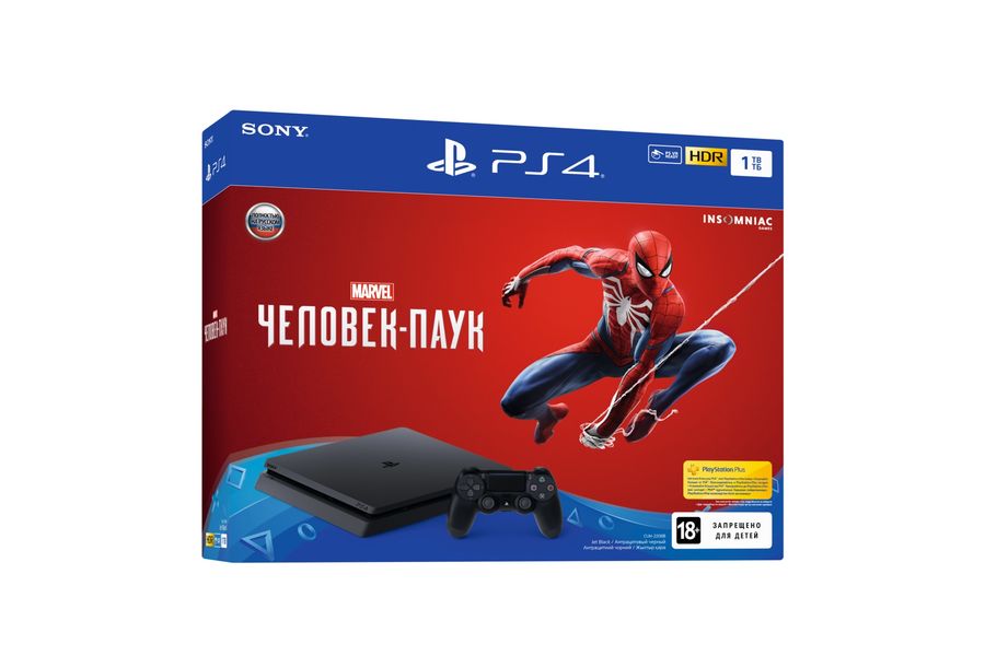 Характеристики Игровая консоль PlayStation 4 Slim +игра: Marvel’s ...