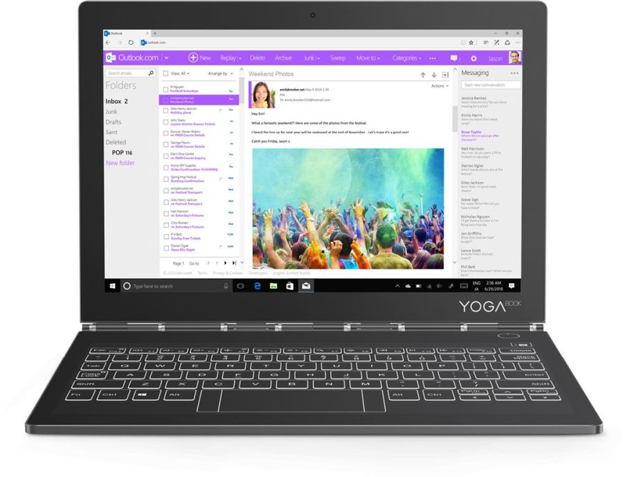 Планшет Lenovo Yoga Book YB-J912L 10.8", 4GB, 128GB, 4G серый - купить ...