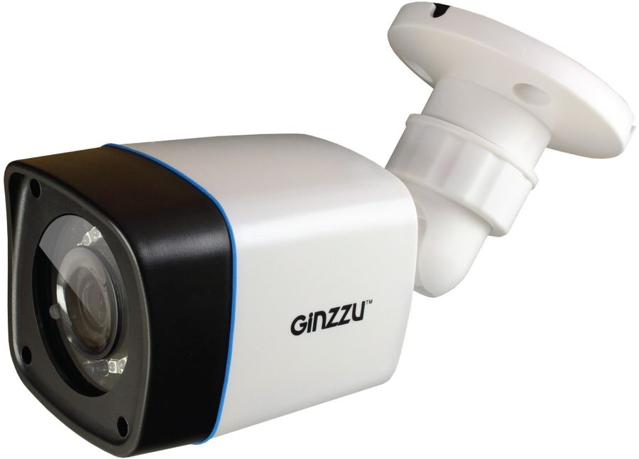 Камера видеонаблюдения аналоговая Ginzzu HAB-2032P, белый - купить в ...