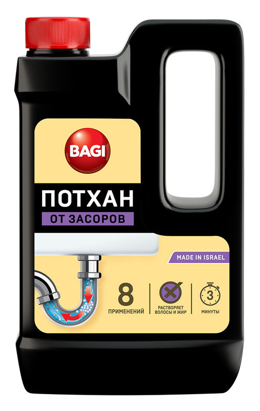 Характеристики Средство для прочистки труб Bagi Потхан 600гр гранулы ...