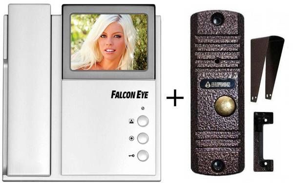 Характеристики Видеодомофон Falcon Eye FE-4CHP2 + Вызывная панель AVC ...