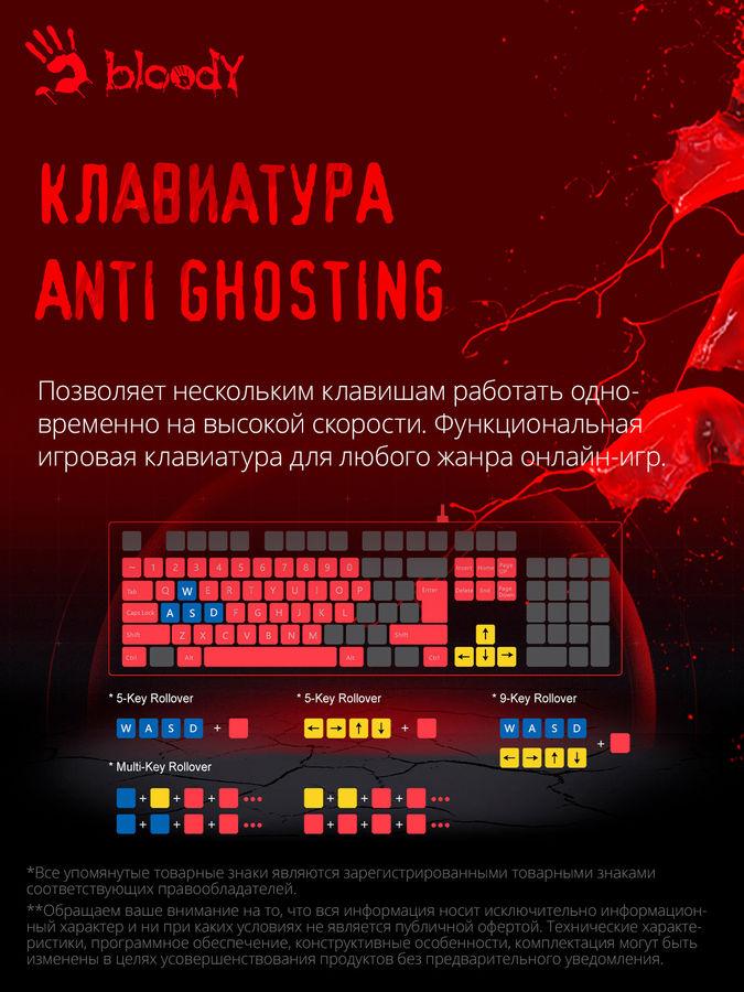 Услуги на клавиатура A4TECH Bloody B120N, черный (1164216) в интернет ...