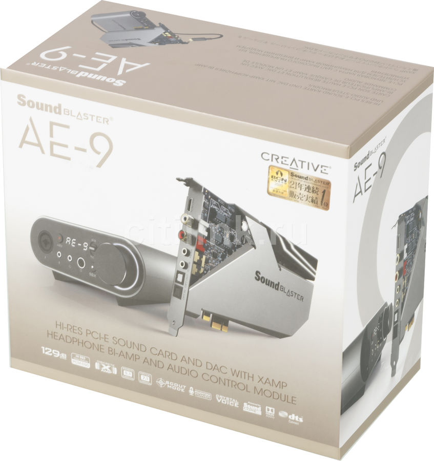 Звуковая карта PCI-E Creative Sound Blaster AE-9 - купить в Ситилинк ...