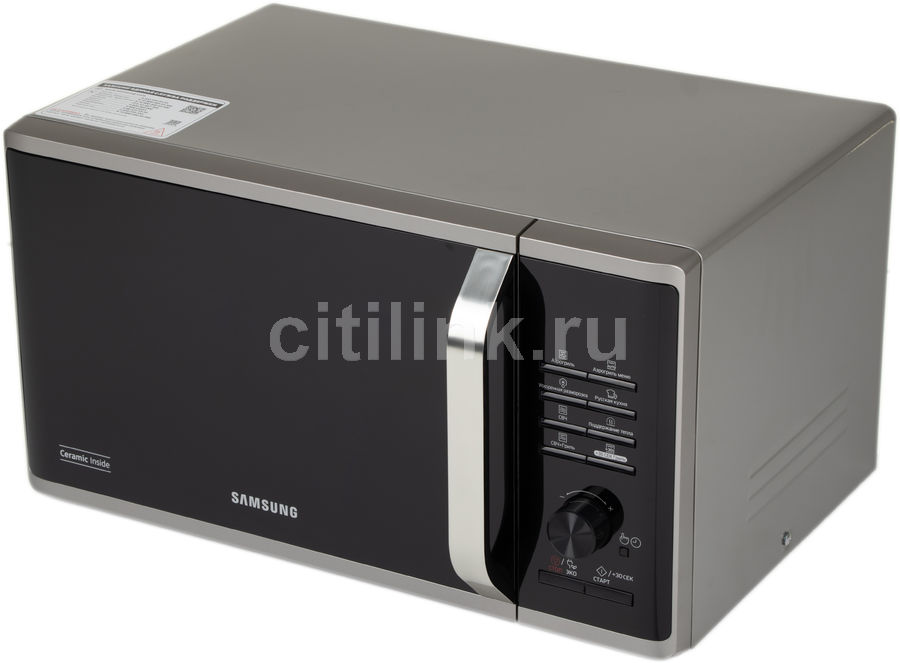 Микроволновая печь Samsung MG23K3575AS/BW, 800Вт, 23л, черный ...