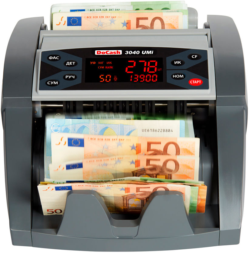 Счетчик банкнот DoCash 3040 Umi рубли - купить в Ситилинк | 1391764