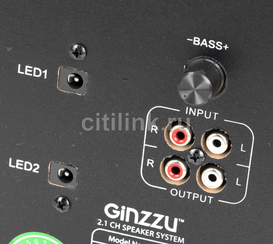 Колонки Bluetooth GINZZU GM-420, 2.1, черный [бп-00001393](плохая ...