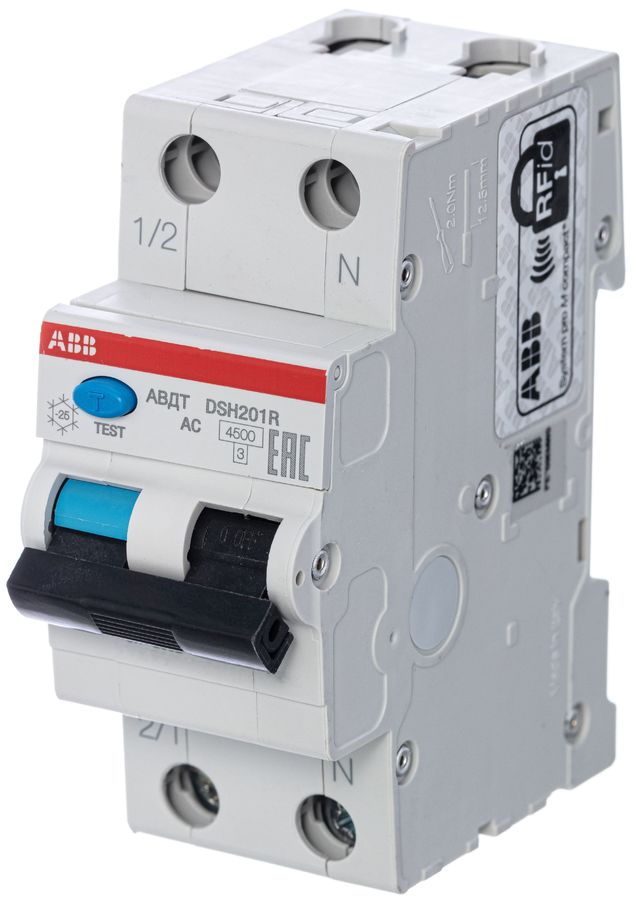 Характеристики Выключатель автом. дифф. тока ABB DSH201R ...