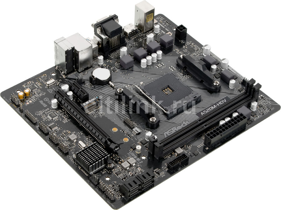 Характеристики Материнская плата ASROCK A520M-HDV, SocketAM4, AMD A520 ...