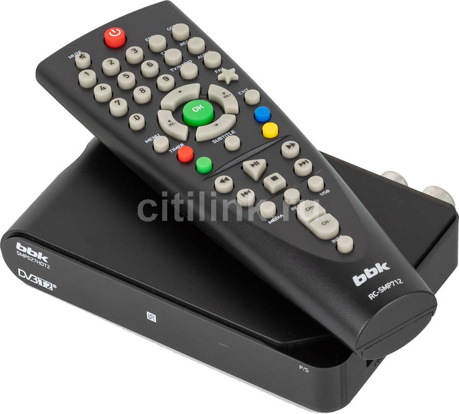 Характеристики товара ресивер DVB-T2 BBK SMP027HDT2, черный (1421312 ...