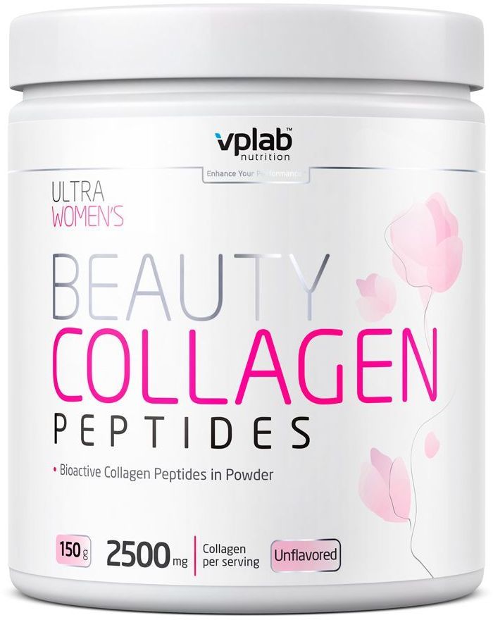 Коллаген VPLAB Beauty Collagen Peptides, порошок , 150гр, без вкуса ...