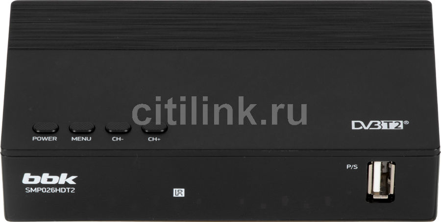 Ресивер DVB-T2 BBK SMP026HDT2, черный - купить в Ситилинк | 1435619