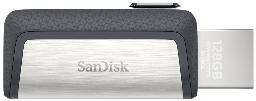 Флешка USB Sandisk Ultra Dual Drive 256ГБ, USB3.0, серый и черный ...