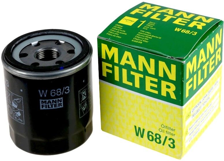 Характеристики Фильтр масляный MANN-FILTER W 68/3 (1481035) смотреть в ...