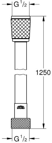 Обзор товара душевой шланг для душа GROHE Relaxaflex хром [28150001 ...