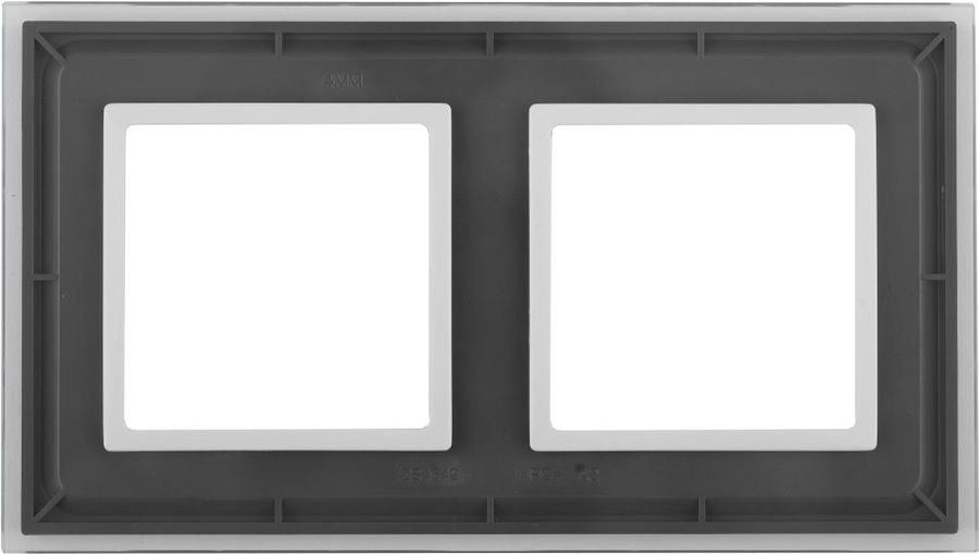Рамка Эра Elegance 14-5102-00 лицев. 2x гориз.мон. стекло прозрачный ...