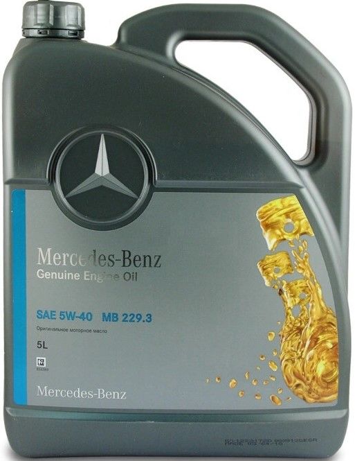 Характеристики Моторное масло MERCEDES-BENZ МB 229.3, 5W-40, 5л ...