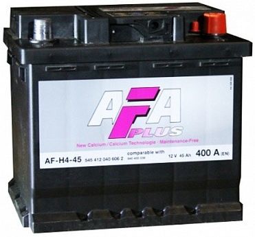 Аккумулятор автомобильный AFA AF-H4-45 45Ач 400A - купить в Ситилинк ...