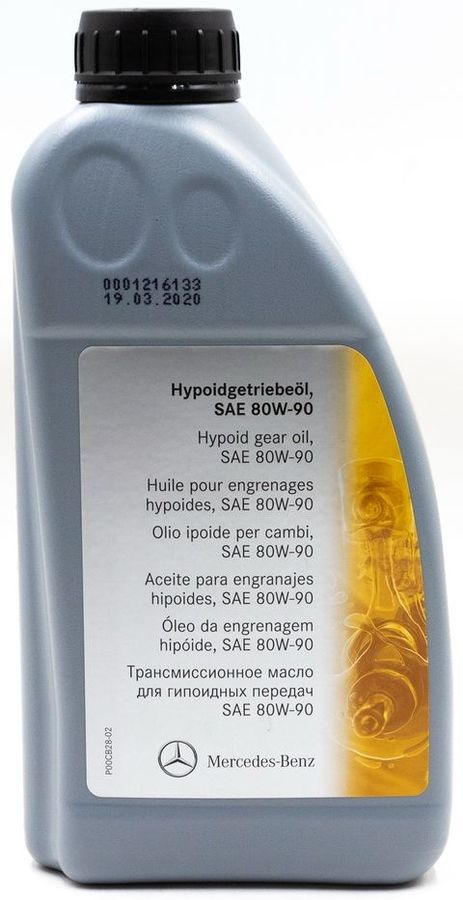Характеристики Масло трансмиссионное синтетическое MERCEDES-BENZ Hypoid ...