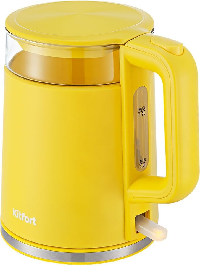 Купить Продукты для чайник электрический KitFort KT-6124-5, желтый в ...
