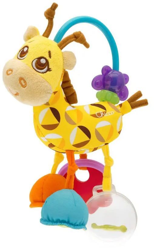 Игрушка Погремушка Chicco Жираф, от 3мес [00007157000000] – купить в ...