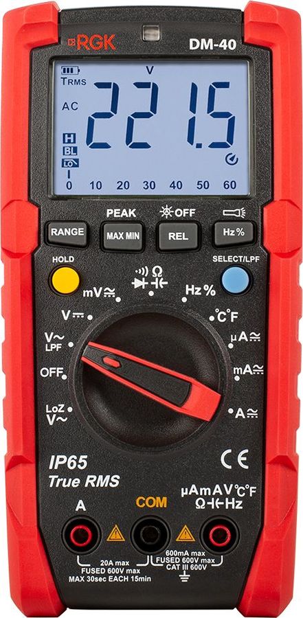Обзор товара мультиметр RGK DM-40 (1599010) в интернет-магазине ...
