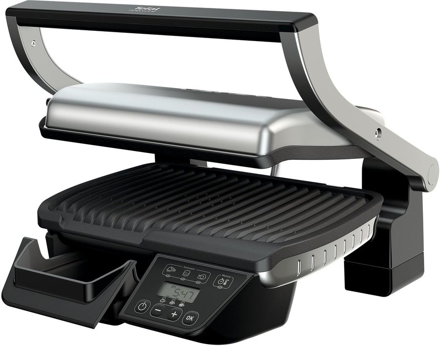 Электрогриль Tefal Optigrill GC740B30, серебристый и черный - купить в ...