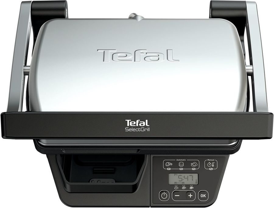 Электрогриль Tefal Optigrill GC740B30, серебристый и черный - купить в ...