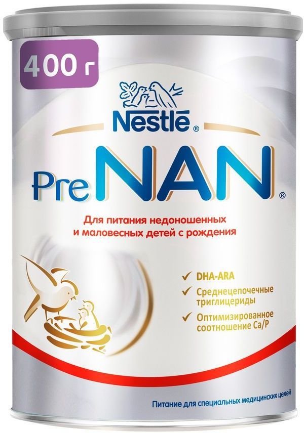 Характеристики Молочная смесь NAN PreNAN 1, от 0мес , 400грамм ...