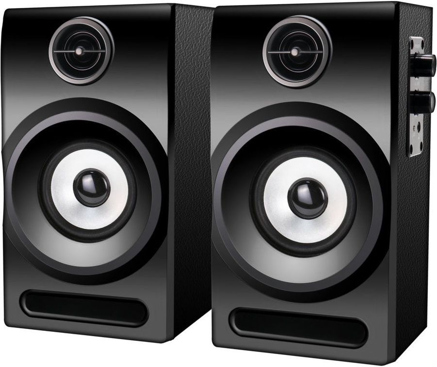 Характеристики Колонки Ginzzu GM-104, 2.0, черный (1678606) смотреть в ...