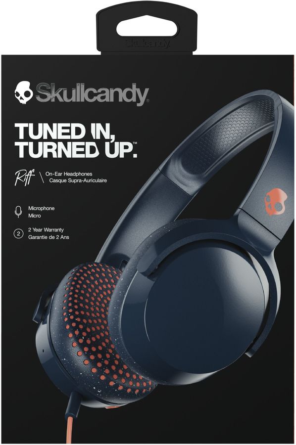 Характеристики Наушники Skullcandy Riff, 3.5 мм, накладные, темно-синий ...