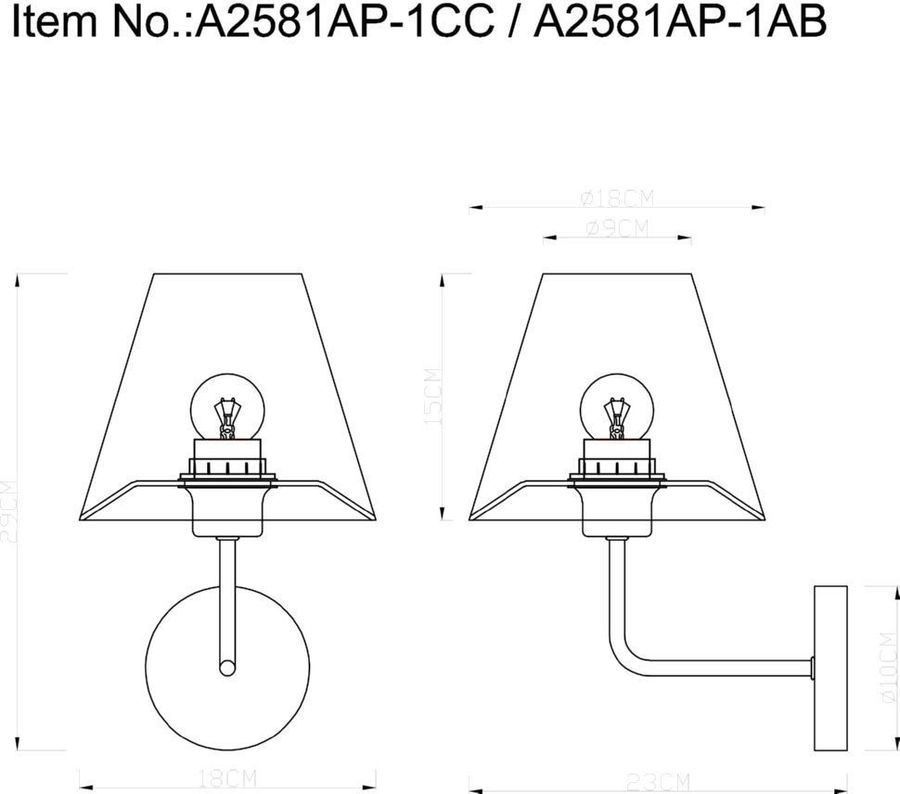 Бра ARTE LAMP Elba A2581AP-1AB, 60Вт, античная бронза/белый - купить в ...