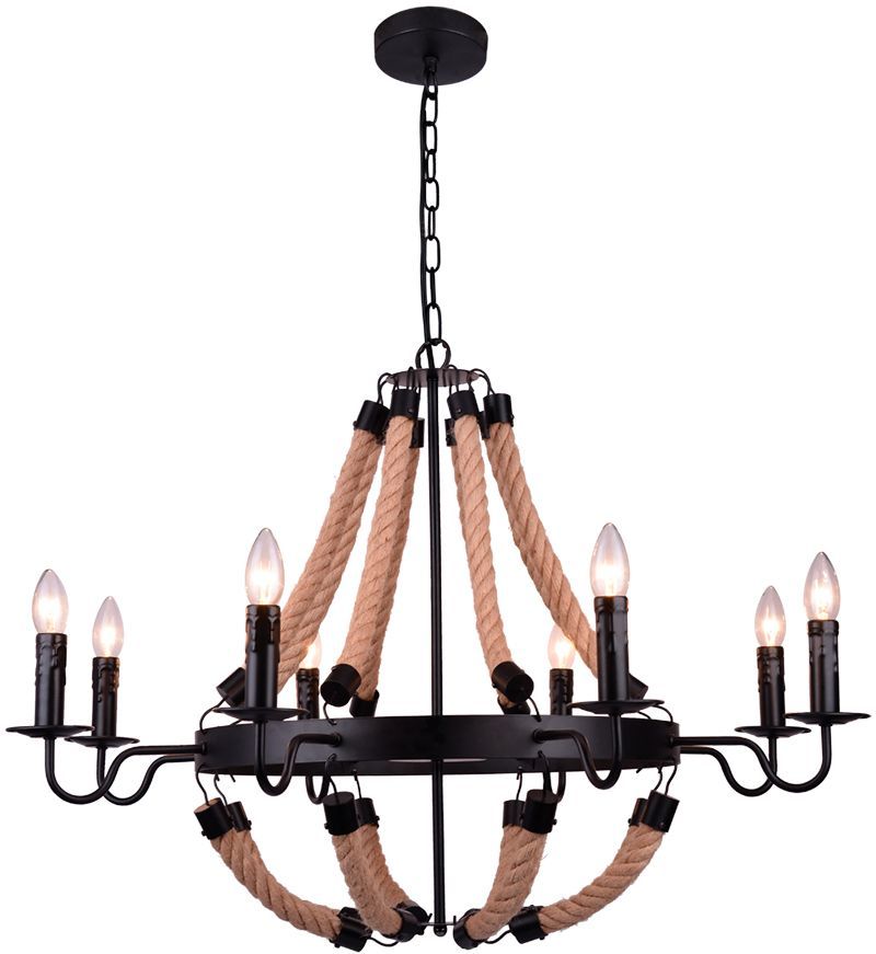 Люстра ARTE LAMP Marsiglia A8956LM-8BK, 8 х , черный - купить в ...