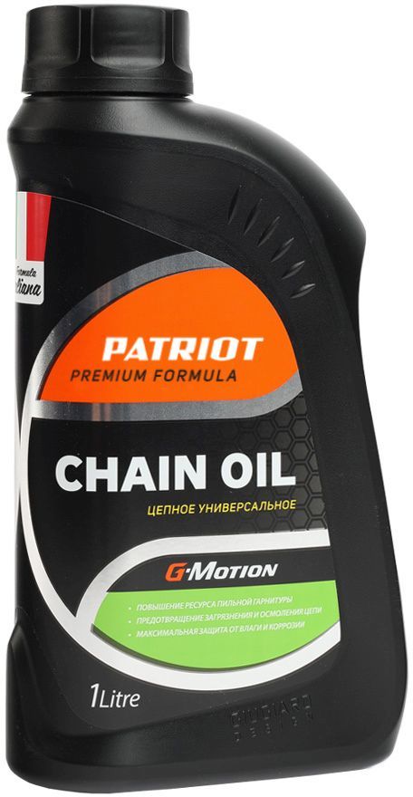 Масло цепное Patriot G-Motion Chain Oil 1л. минер. инстр./сад.техн ...