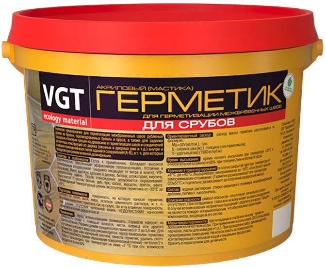 Герметик VGT 15877 15000мл акриловый для срубов сосна - купить в ...