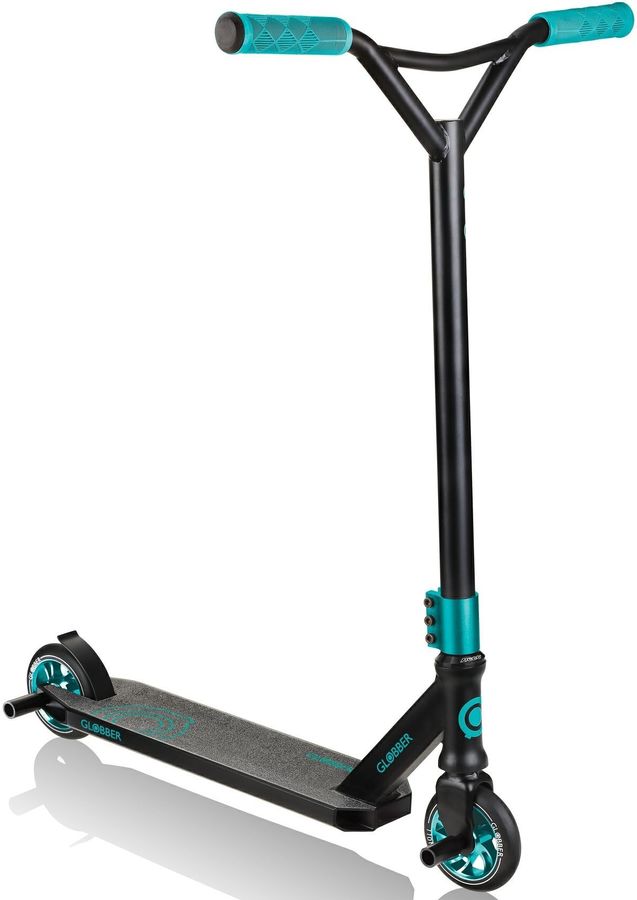 Самокат GLOBBER GS 720, трюковый, 2-колесный, 110мм, 110мм, бирюзовый ...