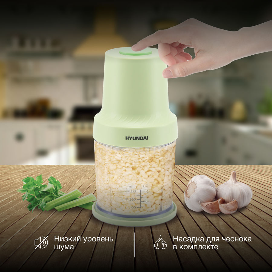 Характеристики Измельчитель электрический Hyundai HYC-P3128 0.8л. 350Вт ...