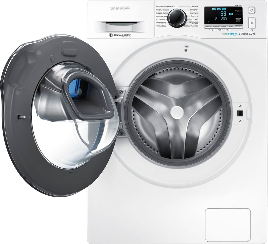 Характеристики Стиральная машина Samsung WW80K6210RW/LD, с фронтальной ...