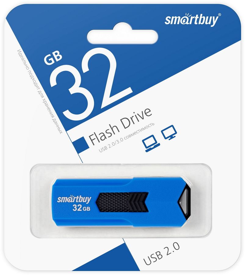 Услуги на флешка USB SMARTBUY Stream 32ГБ, USB2.0, синий (1841596) в ...
