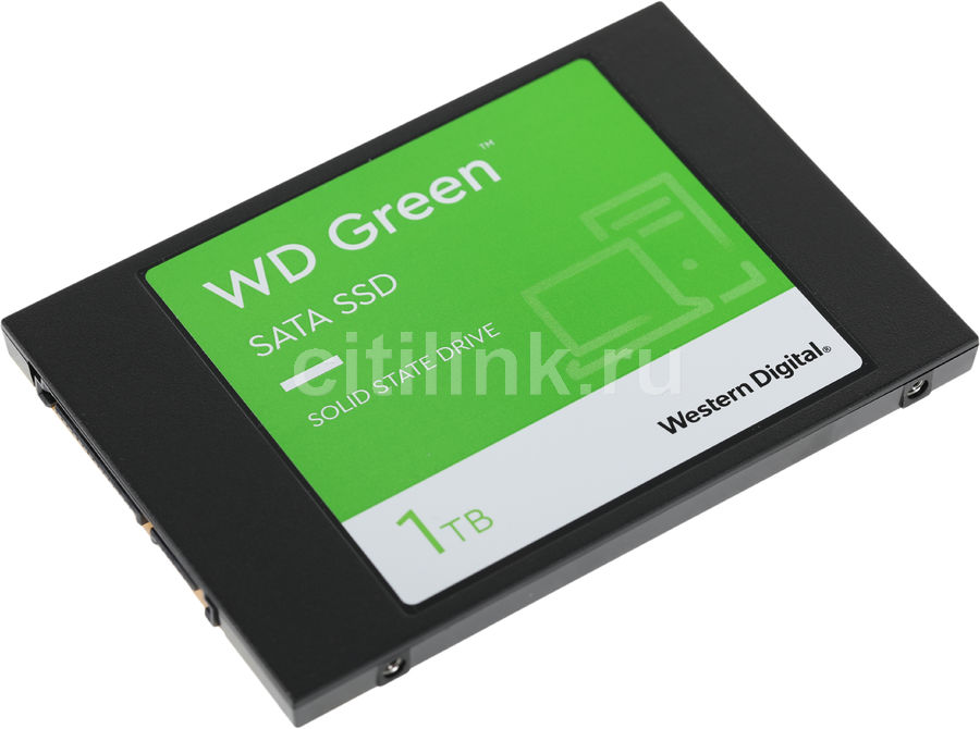 SSD накопитель WD Green WDS100T3G0A 1ТБ - купить в Ситилинк | 1843940