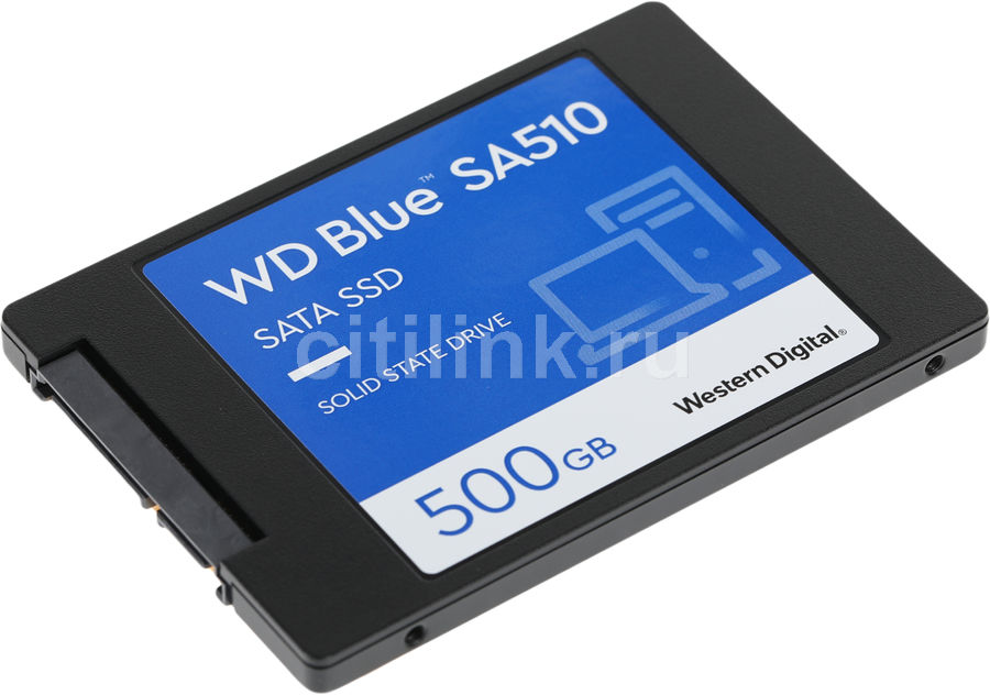 SSD накопитель WD Blue WDS500G3B0A 500ГБ - купить в Ситилинк | 1847380