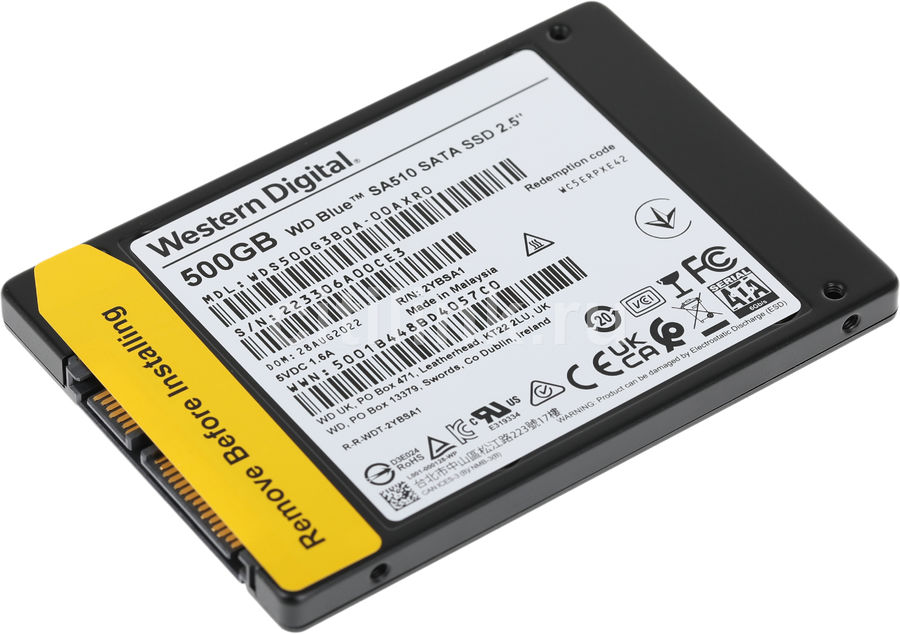 SSD накопитель WD Blue WDS500G3B0A 500ГБ - купить в Ситилинк | 1847380