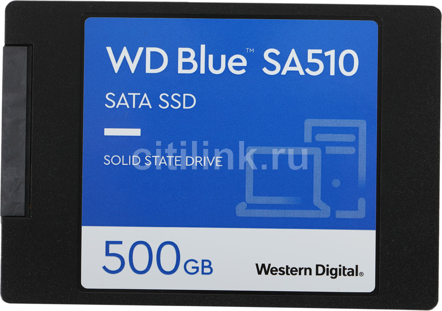 SSD накопитель WD Blue WDS500G3B0A 500ГБ - купить в Ситилинк | 1847380