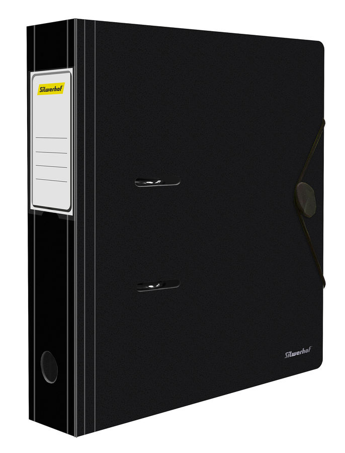 Папка-регистратор Silwerhof 355050, A4, 70мм, полифом, черный - купить ...