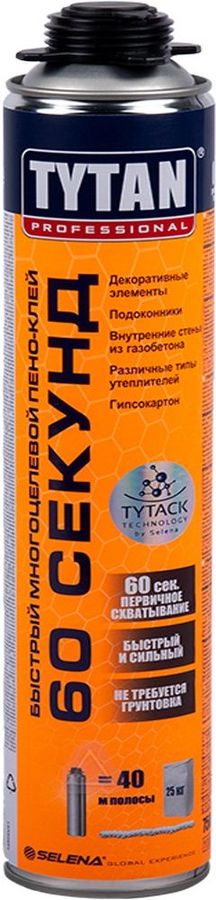 Характеристики Пена монтажная Tytan Professional 60 секунд (26296 ...