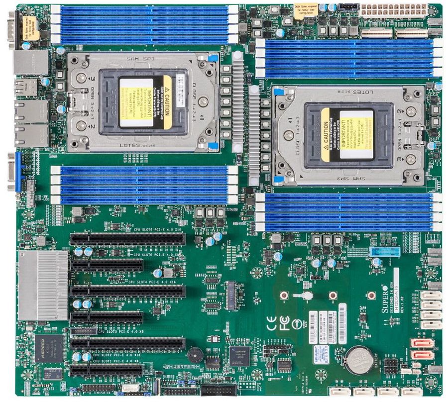 Характеристики Серверная материнская плата Supermicro MBD-H12DSI-NT6-B, OEM (1868525) смотреть в ...