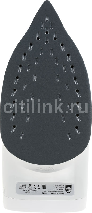 Характеристики Утюг Philips GC1742/40, 2000Вт, красный (1883812 ...